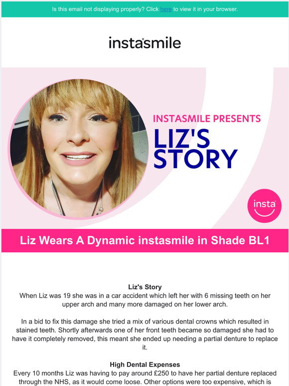 INSTAsmile: — Learn all about Liz's Inspiring Story 🙌 | Milled