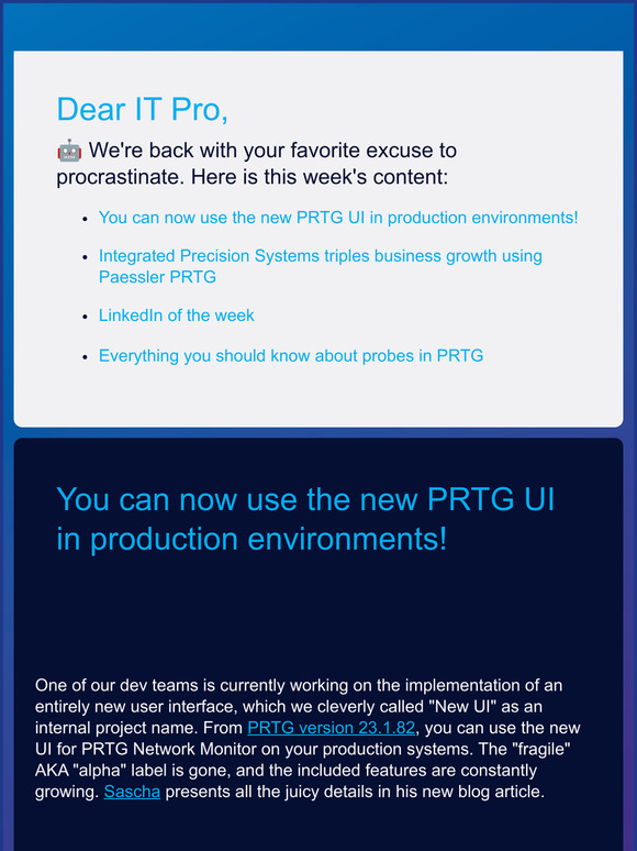Paessler: Everything you should know about probes in PRTG | Milled