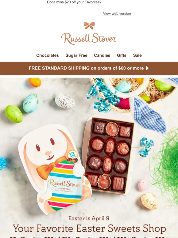 Russell Stover: The 🐰 Easter Sweets Shop is now open! | Milled