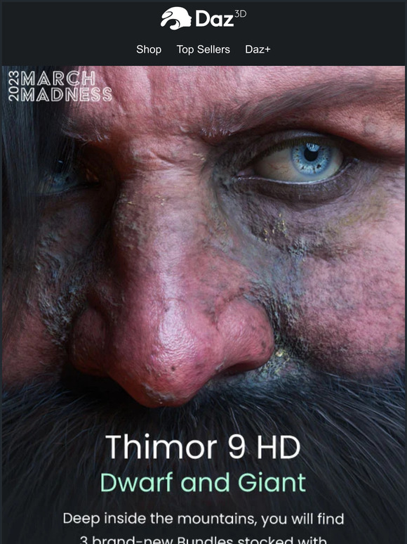 DAZ 3D: Thimor 9 HD - Dwarf and Giant | Milled