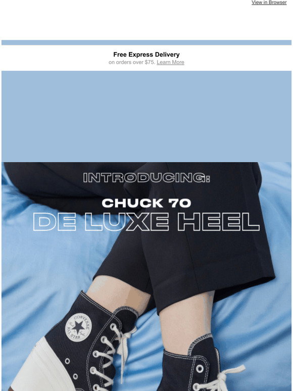 Converse: INTRODUCING: Chuck 70 De Luxe Heel | Milled