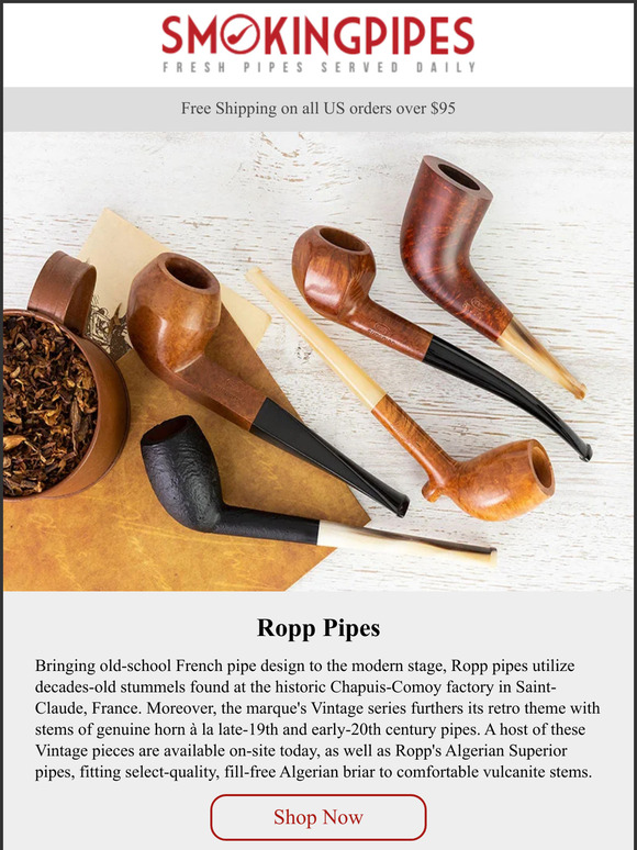 Smokingpipes: New Ropp Pipes | Vintage and Algerian Superior Examples ...
