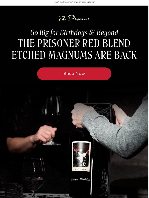 The Prisoner Wine Company: Don't Miss the Return of Etched Magnums of ...