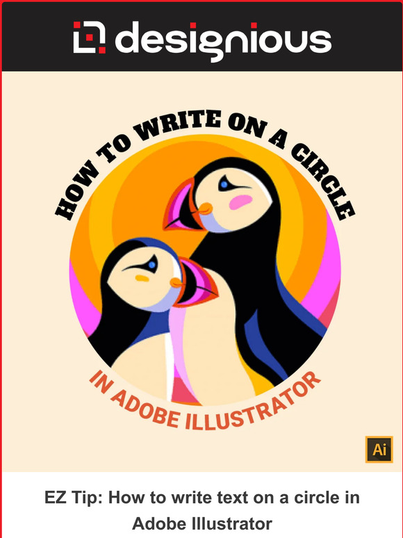 Designious: EZ Tip: How to (properly) write text on a circle in Adobe ...