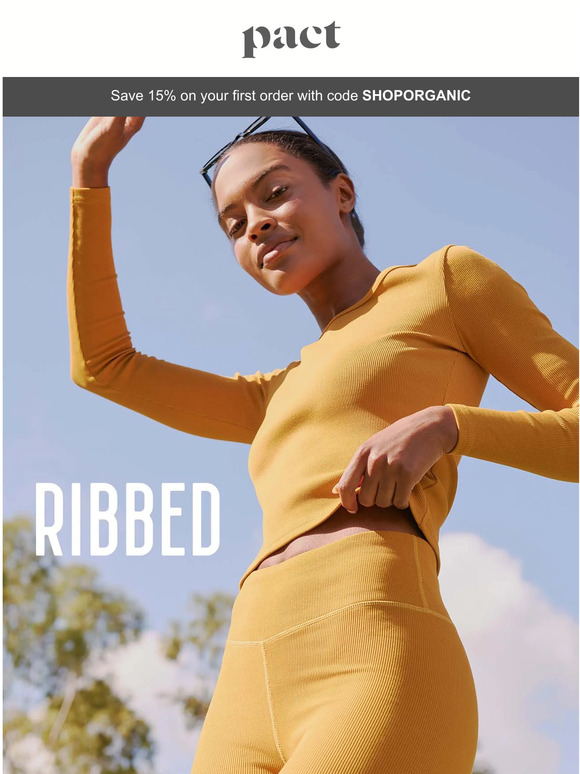 PACT Apparel: Ribbed things have arrived (!!) | Milled