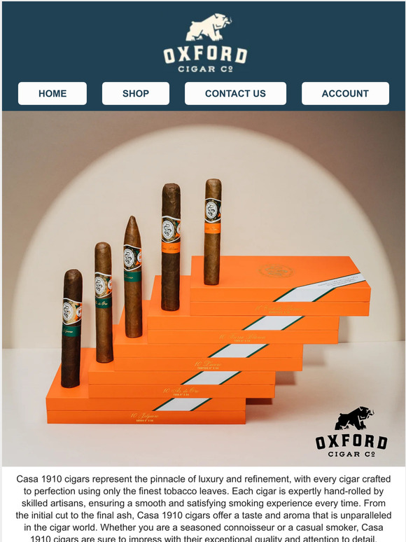 Oxford Cigar Company: Experience the Artistry of Hand-Crafted Cigars ...