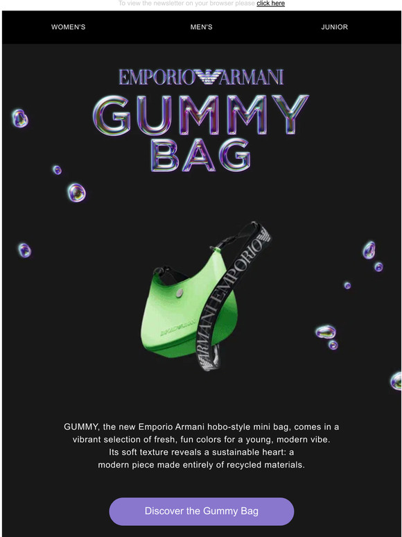 Armani: Discover the Gummy Bag exclusively on Armani.com | Milled