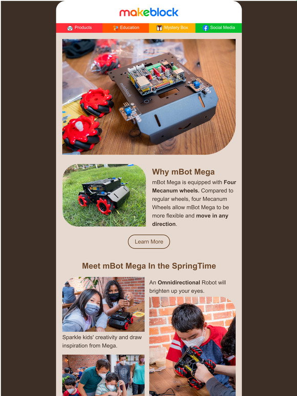 Makeblock: Meet mBot Mega this Spring! | Milled