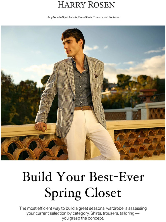 Harry Rosen: 4 Great Ways to Shop New Arrivals for S/S '23 | Milled