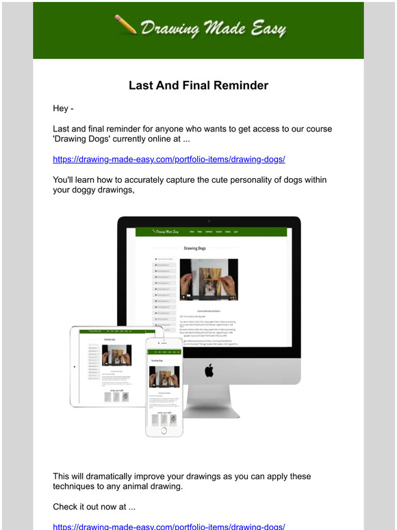 Drawing Made Easy: — - final reminder | Milled