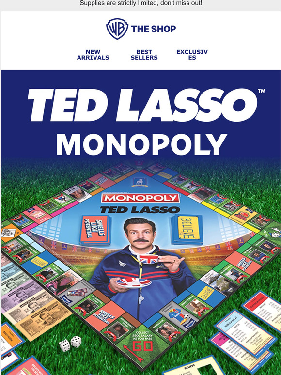 WB Shop: Be The First To Own The NEW Ted Lasso Monopoly Game! | Milled