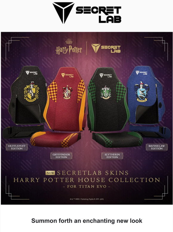 Secretlab: NEW | Secretlab SKINS Harry Potter House Collection | Milled