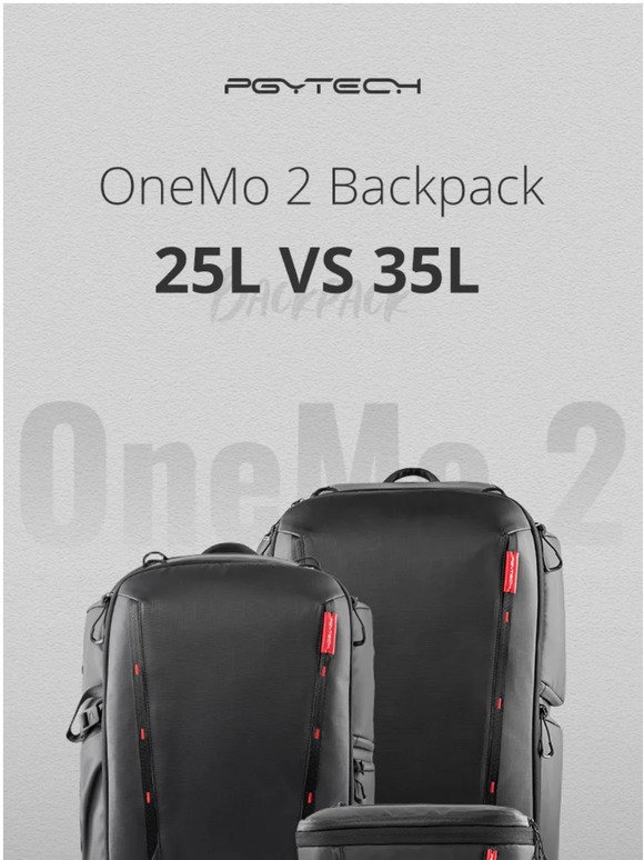 PGYTECH: 25L VS 35L OneMo 2？Which One Should I Choose? | Milled