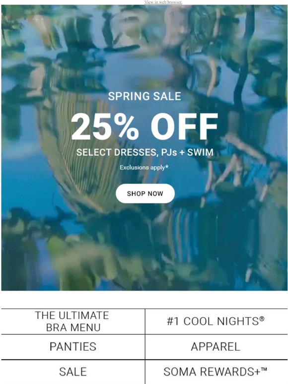 Soma: New spring styles 25% off! | Milled