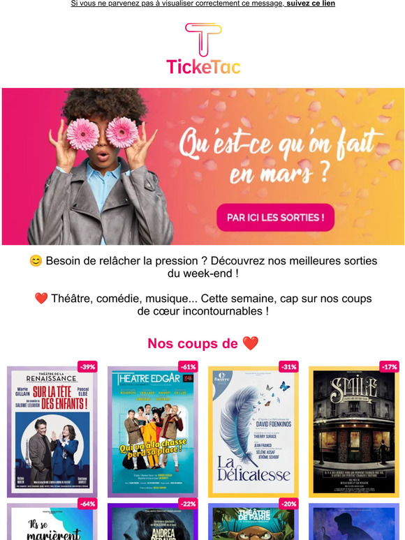 Ticketac: Nos coups de ️ incontournables ! | Milled