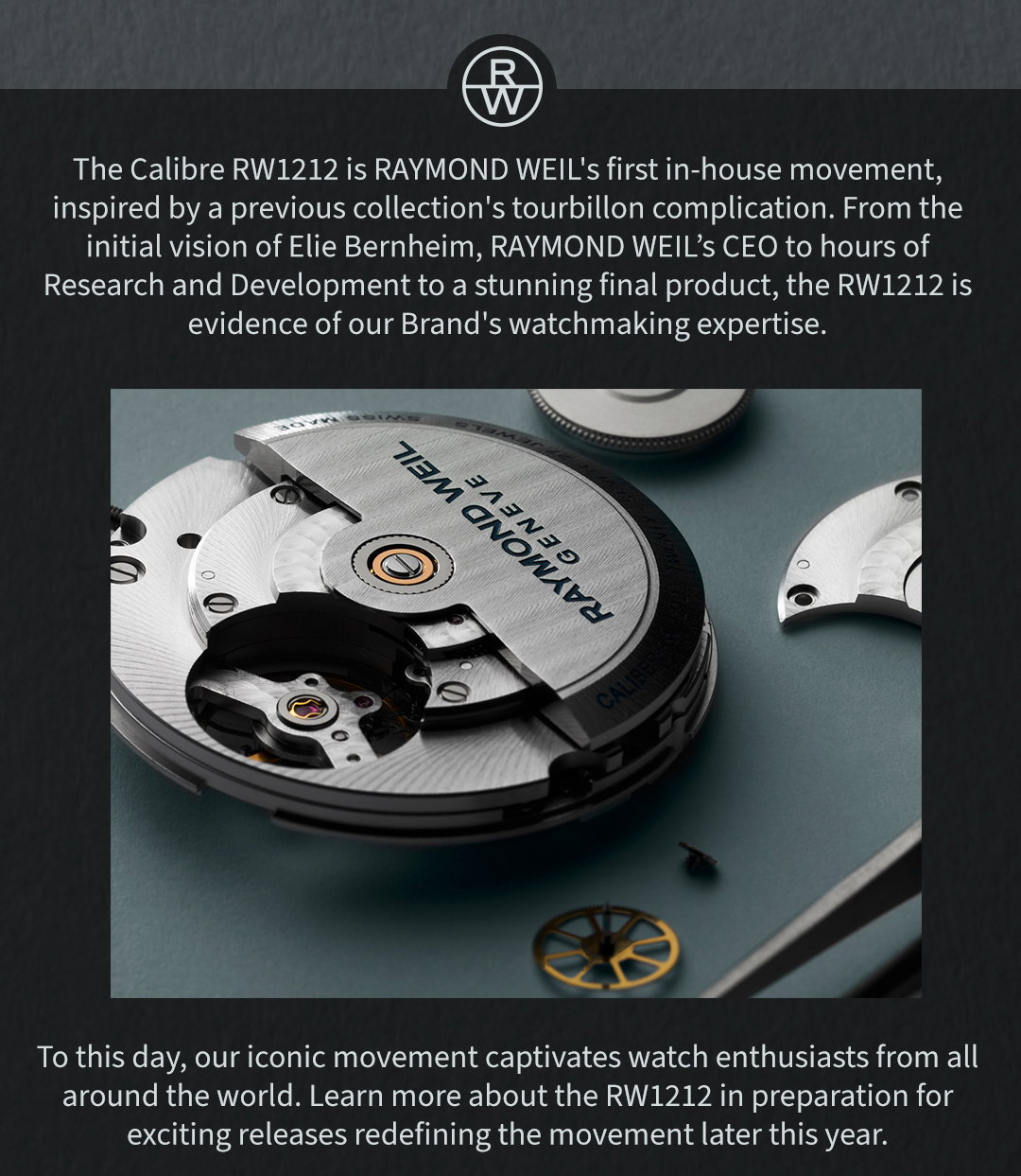 Raymond Weil: The Story Behind The Movement | Milled