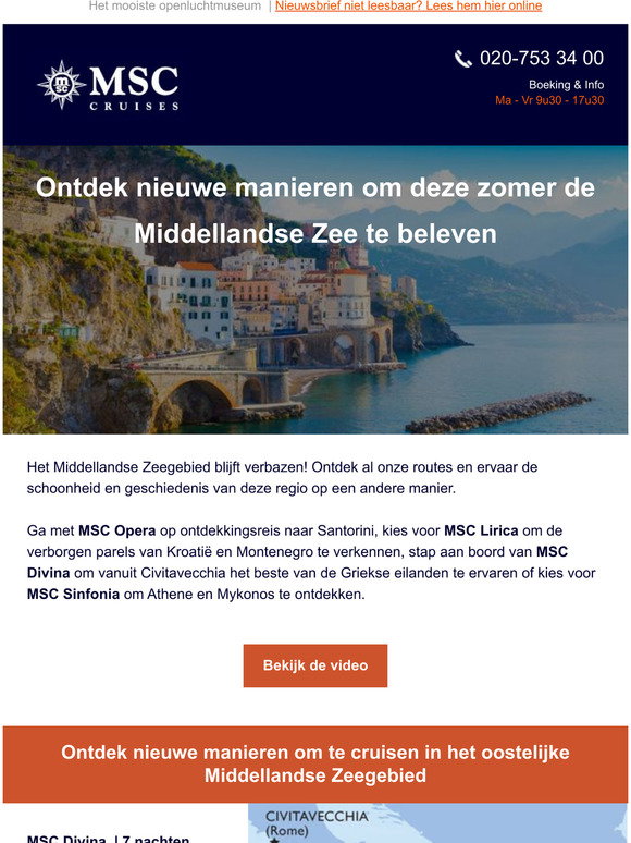 MSC Cruises: —, ontdek onze talrijke zomerroutes in het oostelijke ...