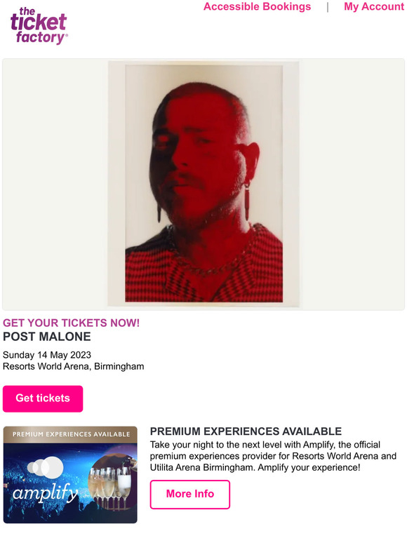 The Ticket Factory: Post Malone 🎫 • On sale now! | Milled