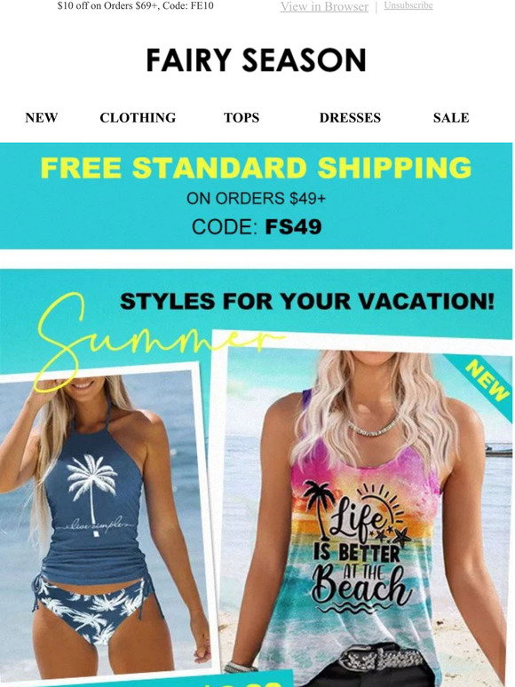 Fairy Season: Summer Styles for Your Vacation! | Milled