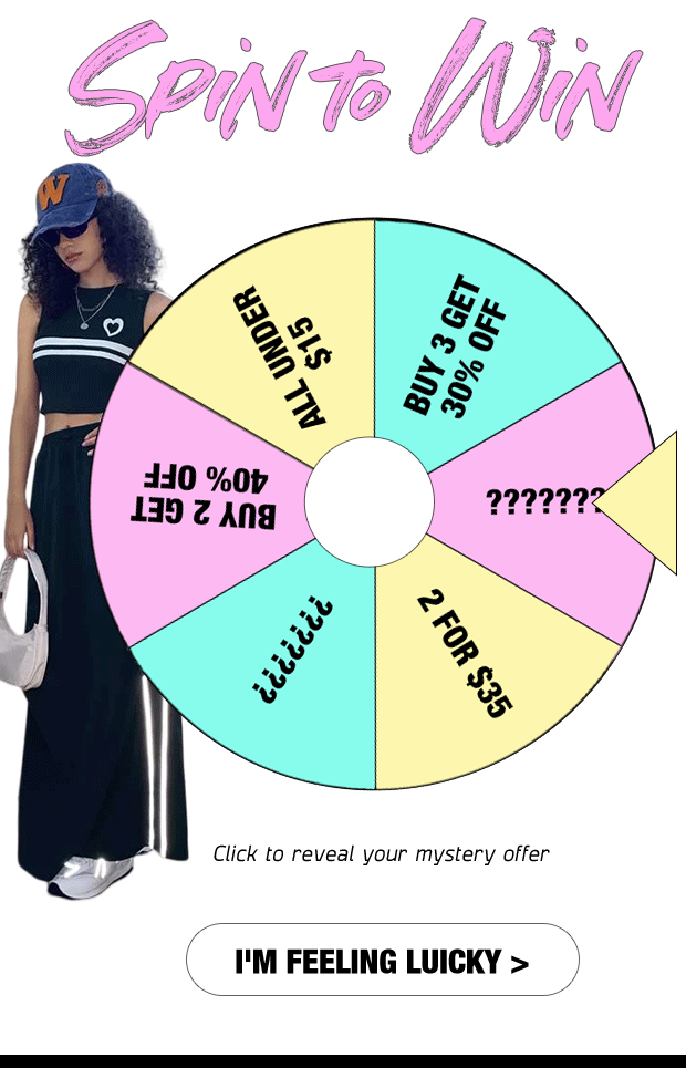 SHEIN: Spin to Win >>I'M FEELING LUICKY | Milled