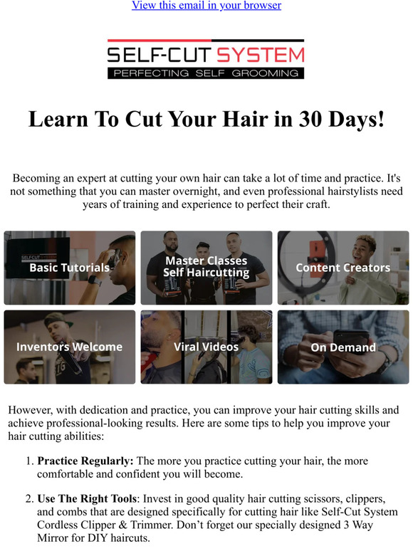 Self-Cut System: Learn To Cut Your Hair in 30 Days! | Milled