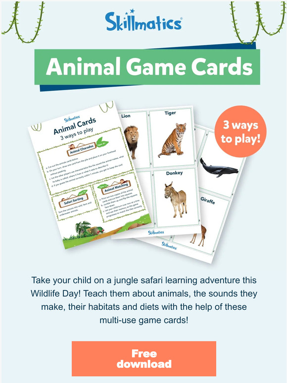Skillmatics: [FREE PRINTABLES] Celebrate World Wildlife Day with these ...