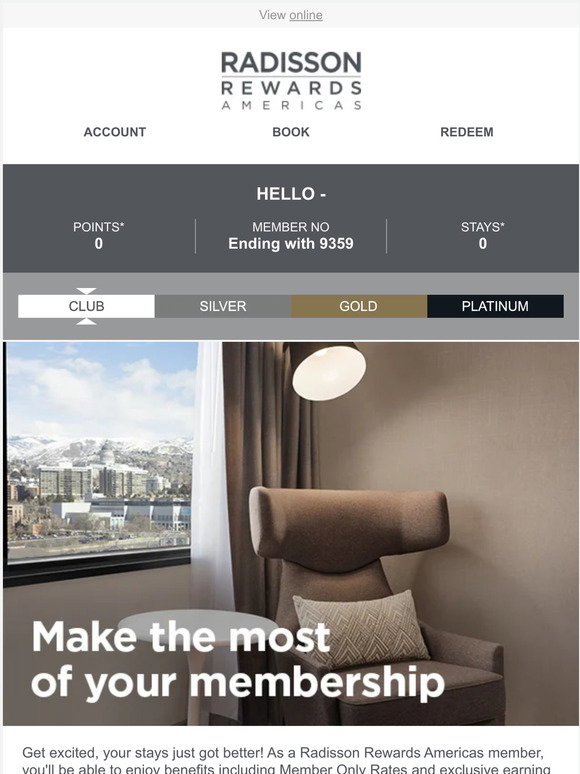 Radisson Hotels: Welcome 1 of 4: Start enjoying your exclusive benefits ...