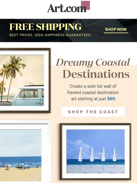 Art.com: Set sail for coastal destinations. | Milled