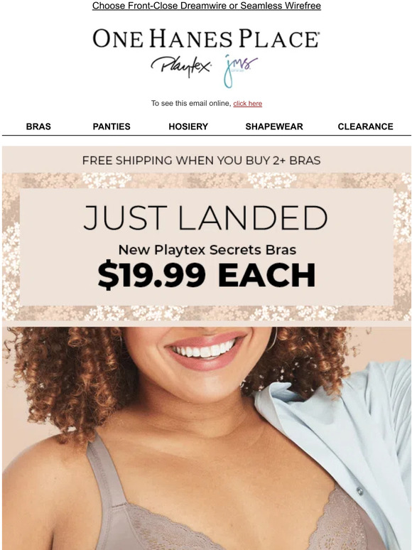 Hanes: Two NEW Playtex Secrets Bras, Both Just $19.99 | Milled