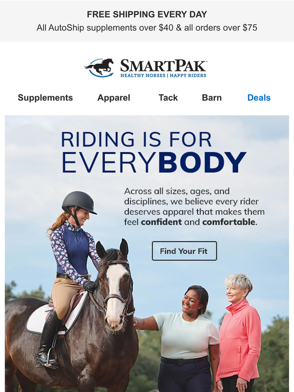 SmartPak Equine: Styles For All Ages, Sizes & Disciplines | Milled
