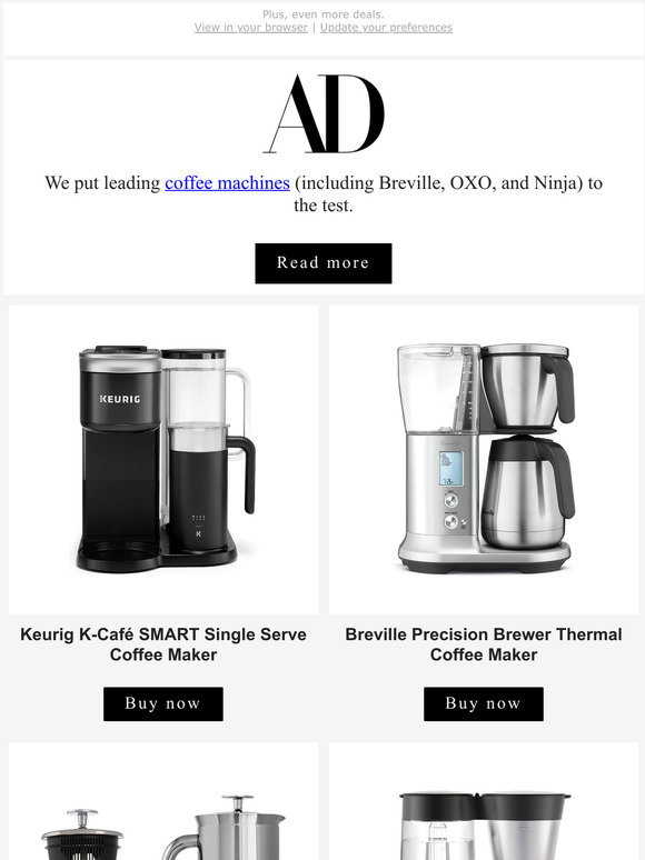 Architectural Digest: 14 Best Coffee Makers to Get You Through the Day ...