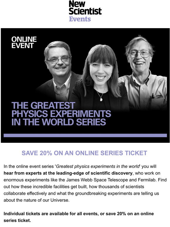 New Scientist: The greatest physics experiments in the world | Save 20% ...