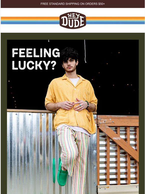 Hey Dude Shoes: ☘️ These green & gold styles are ready to celebrate ...