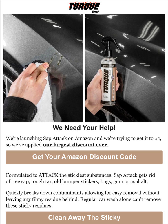 Torque Detail: Appreciation Sale & Sap Launch | Milled