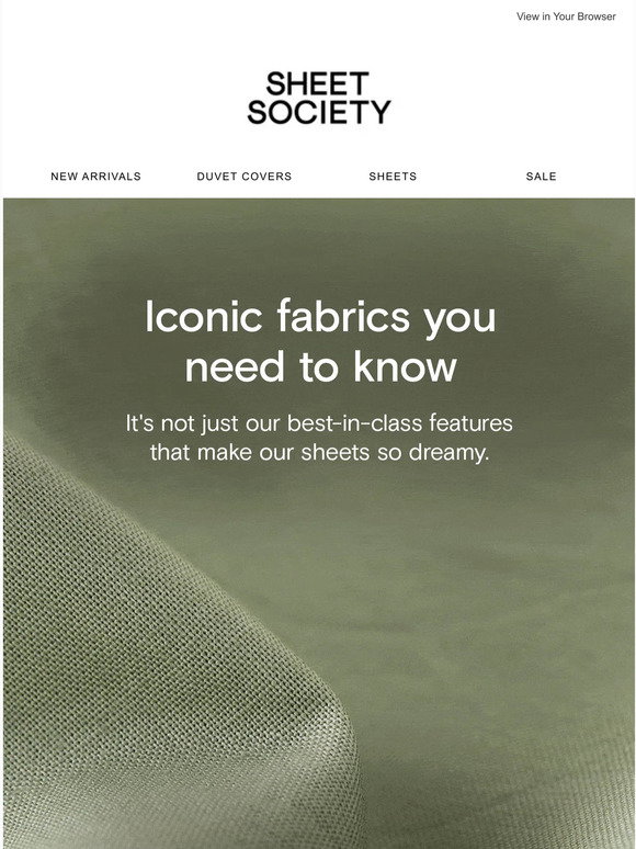 Sheet Society: Our most iconic fabrics ⭐ | Milled