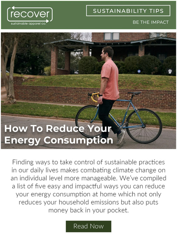 Recover: How To Reduce Your Energy Consumption | Milled