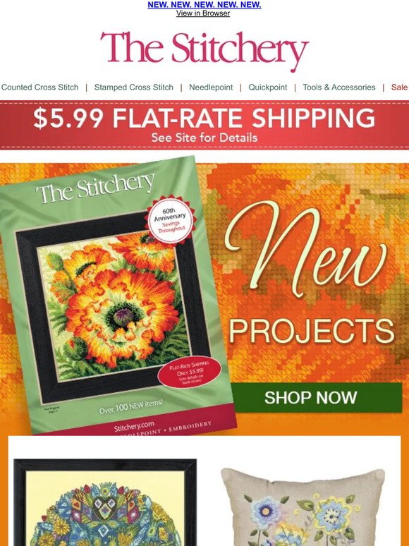 The Stitchery: Fun & Exciting - New Spring Catalog - Online Now! | Milled