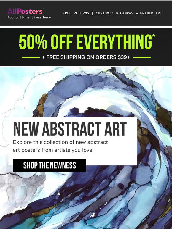 All Posters: New abstract art finds are here! | Milled