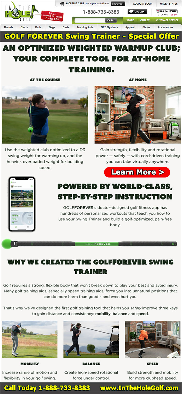 IN THE HOLE GOLF: ⛳ GOLF FOREVER Swing Trainer - SPECIAL OFFER - SHOP ...
