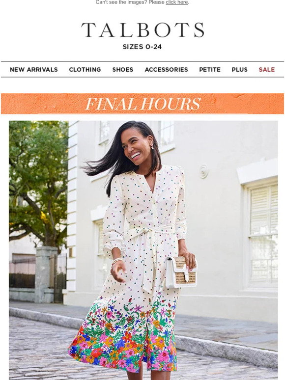 Talbots: 30% off head-to-toe party styles FINAL HOURS! | Milled