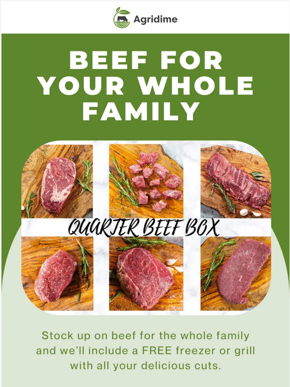 Agridime: Order now & receive a FREE freezer or grill | Milled