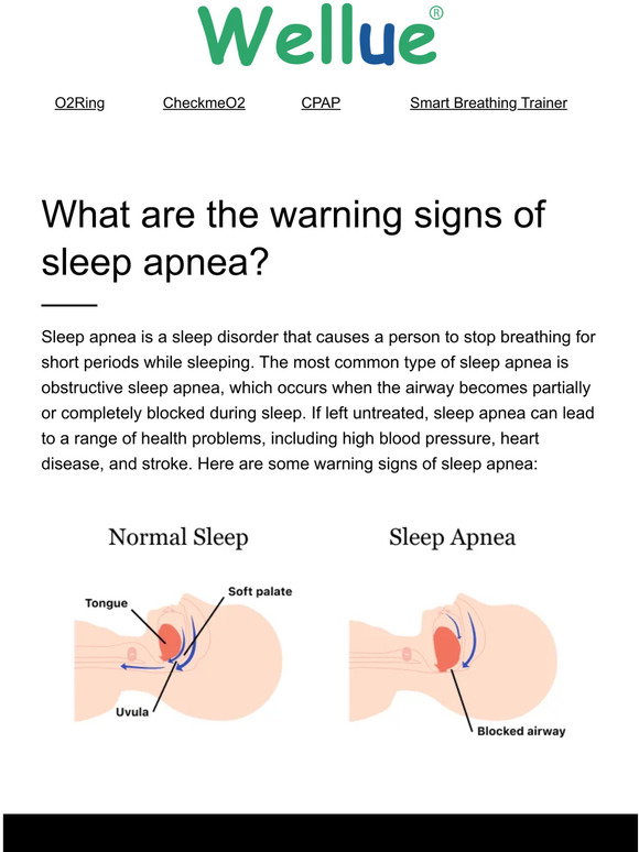 Wellue: What are the warning signs of sleep apnea? 👀 | Milled
