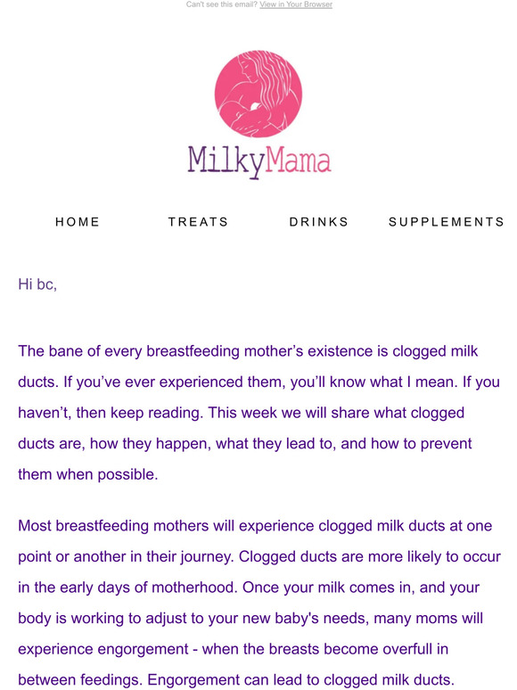 Milky Mama: Clogged Ducts & Mastitis: What You Need To Know | Milled