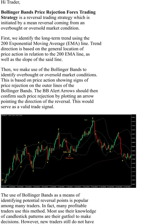 Forex MT4 Indicators: [New] Bollinger Bands Price Rejection Forex ...