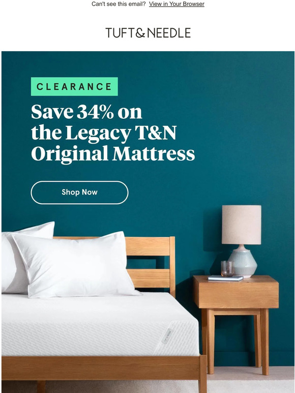 Tuft and Needle: Major savings on Legacy T&N Original Mattress | Milled