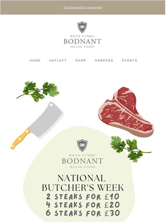 Bodnant Welsh Food Centre: National Butchers Week at Bodnant | Milled