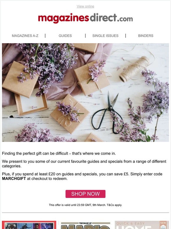 Magazines Direct: Our Curated Gifting Special plus a limited time ...