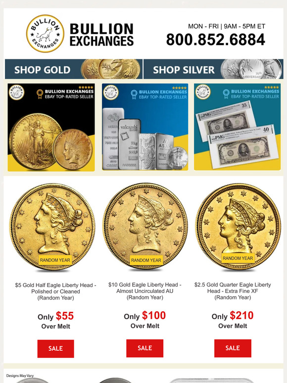 Bullion Exchanges: Pre-1933 Gold Coins, Rare Silver Dollars & Low ...