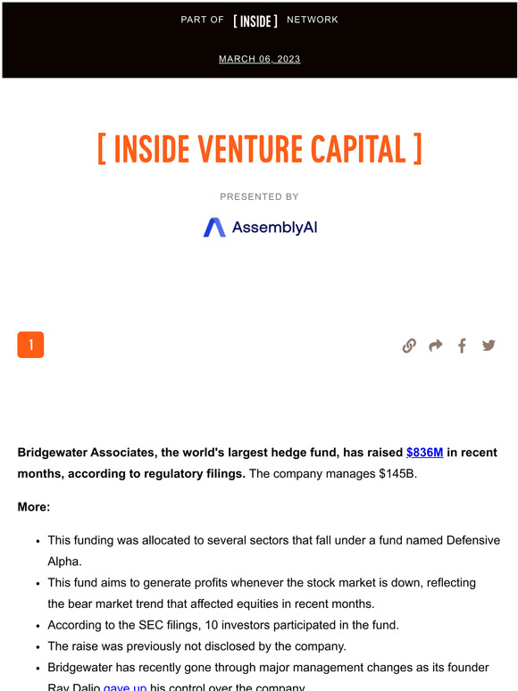 Inside: Bridgewater Associates, the world's largest hedge fund, raises ...