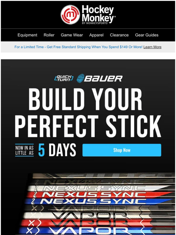 HockeyMonkey: Build A Stick for Your Game: Bauer Custom Sticks Now ...